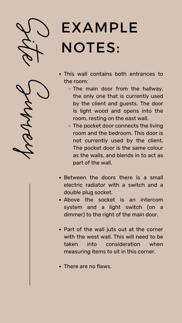 Site Survey Essentials - Spaces by Kelly